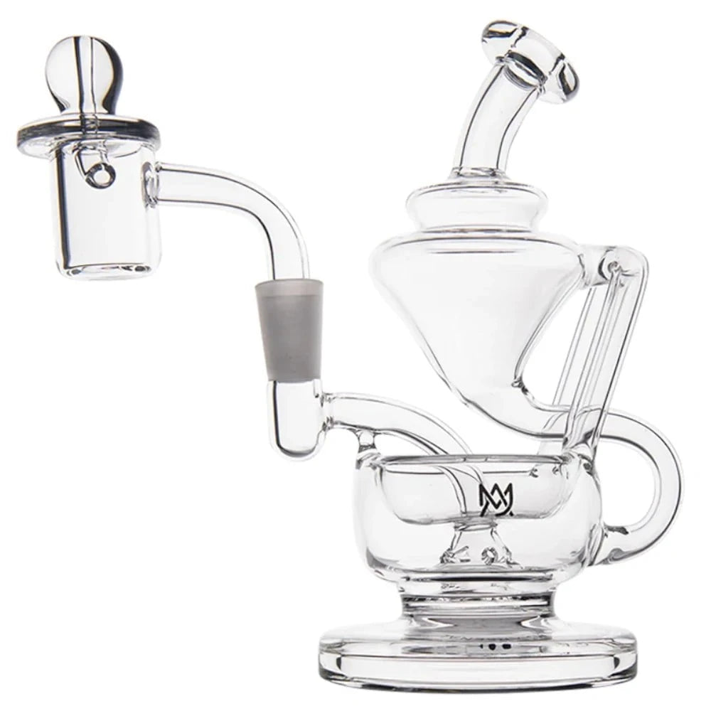 Claude Mini Dab Rig by MJ Arsenal – Double Uptake Recycler with Turbine