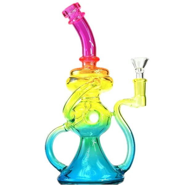Neon Recycler Bong