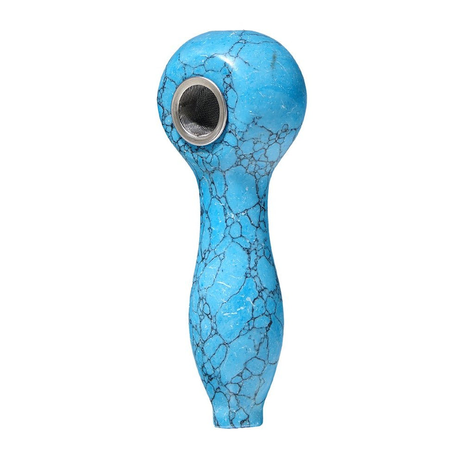 Gemstone Spoon Pipe by Astral Project – Crystal Smoking Pipe with Screen