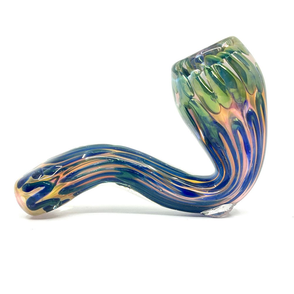 Gold Mini Sherlock Pipe | Fat Buddha Glass