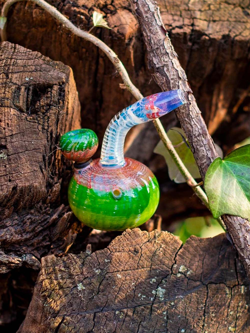 Mini Wrap & Rake Bong | Fat Buddha Glass