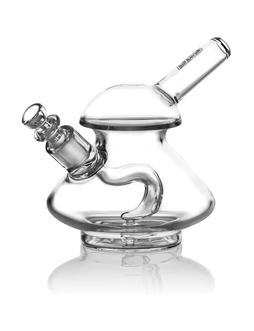 Wobble Bubbler by Grav – Spill-Resistant Glass Bubbler with Fixed Downstem