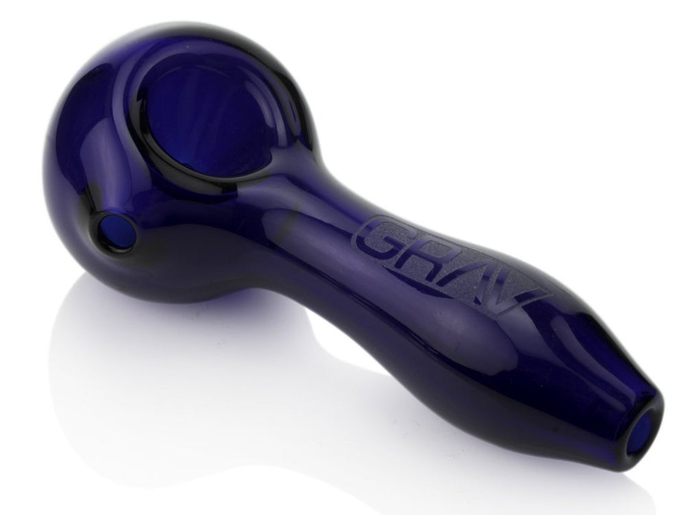 Classic Spoon Pipe by Grav – 4” Borosilicate Glass Pipe with Ash Catcher