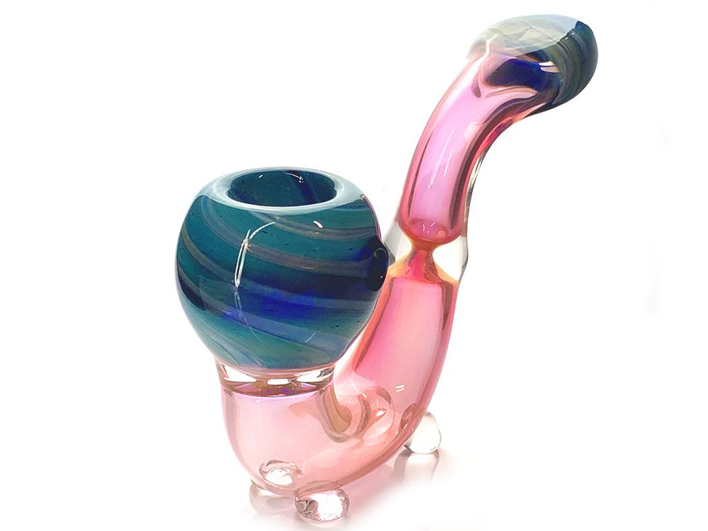 Color Changing Glass Sherlock Pipe - Fat Buddha Glass