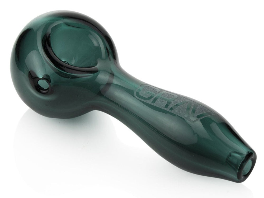 Classic Spoon Pipe by Grav – 4” Borosilicate Glass Pipe with Ash Catcher